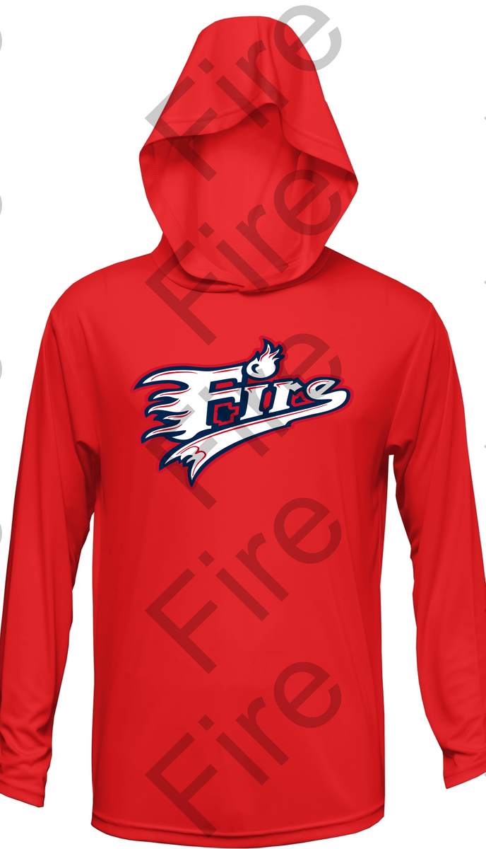 Fire Hooded Dri Fit Long Sleeve – Get Your Blaze On